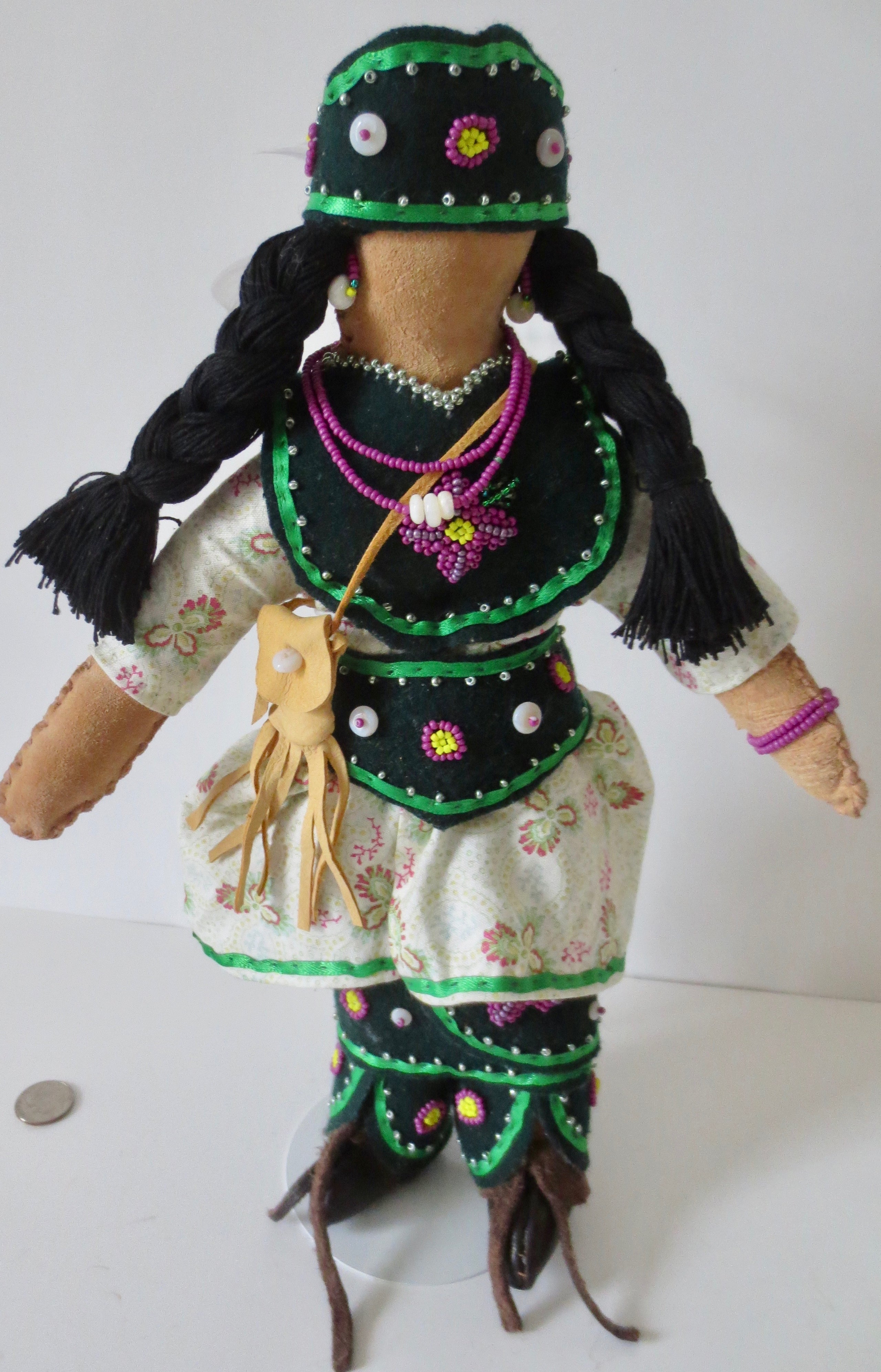 Iroquois Woman Doll w/Iroquois "crown": Paul St John, Mohawk | American ...