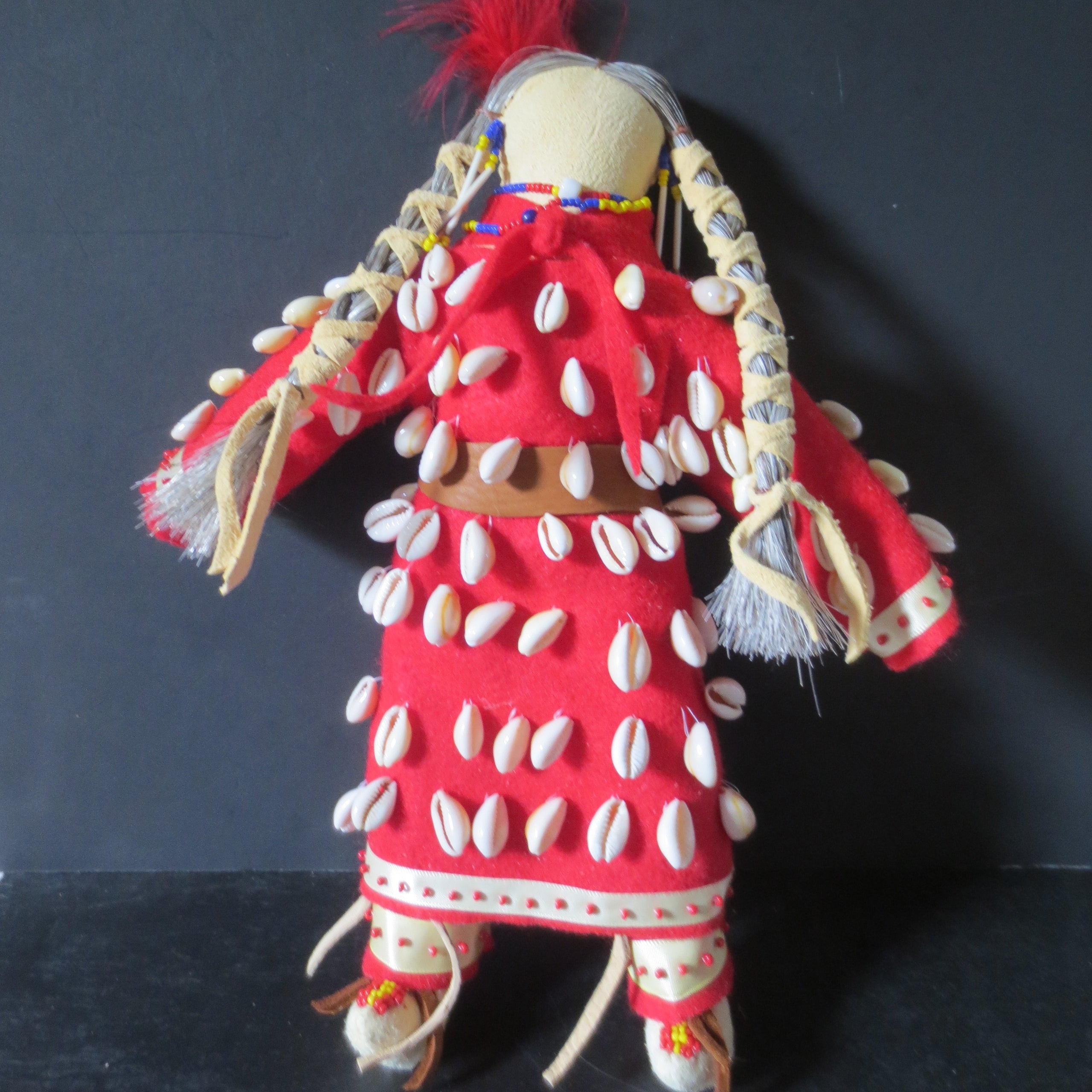 Crow Woman Elder, Doll W/"Elk Tooth" Dress: Paul St John, Mohawk ...