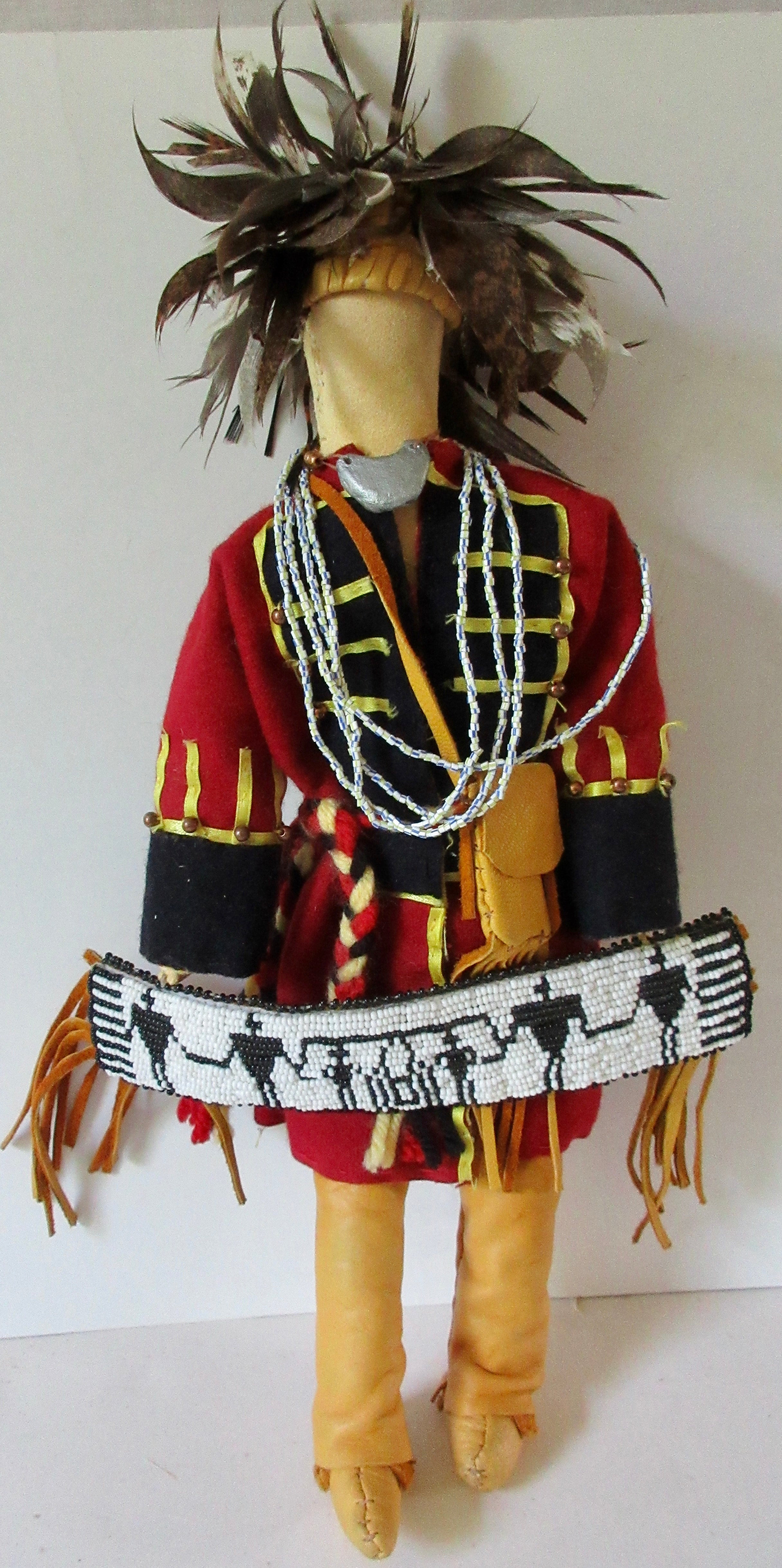 Iroquois Warrior Doll, former British army: Paul St John, Mohawk ...
