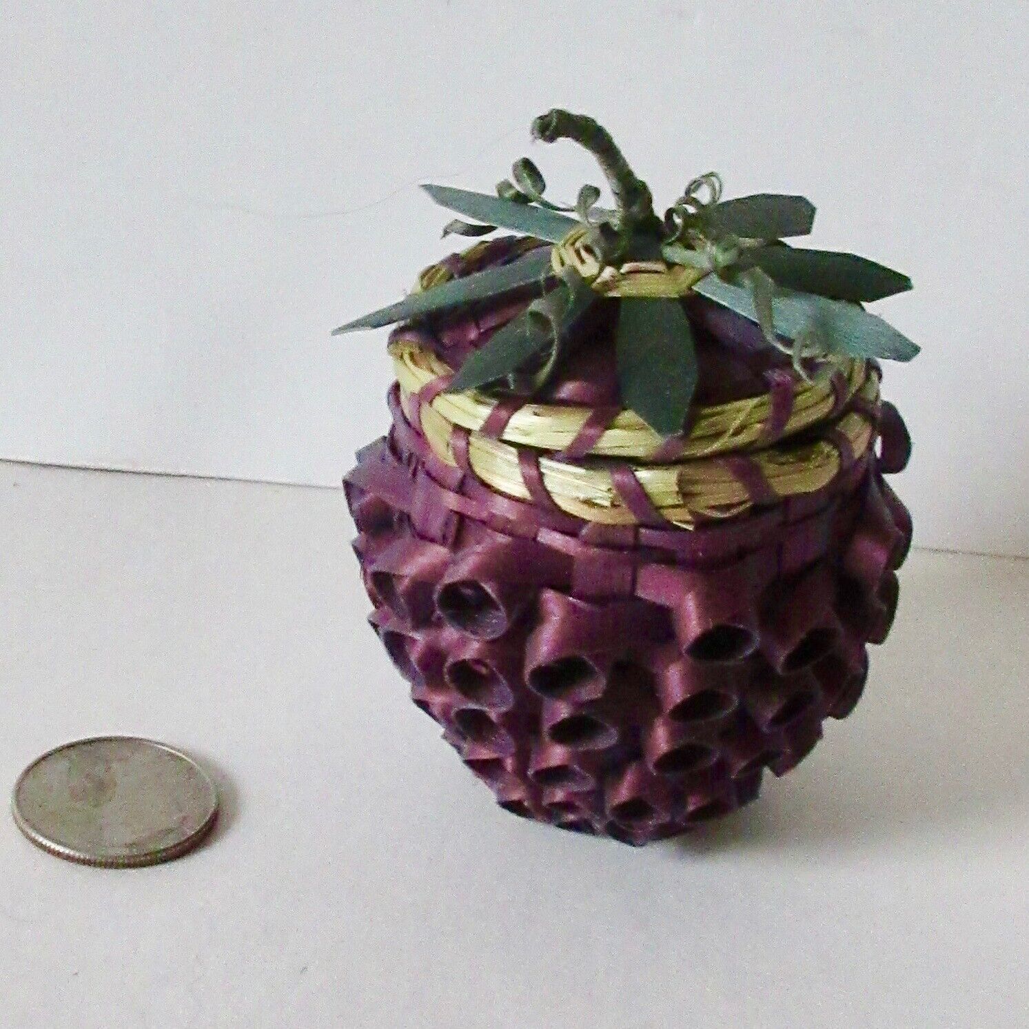 Little Plum Basket: Pam Cunningham, Penobscot | American Native Arts ...