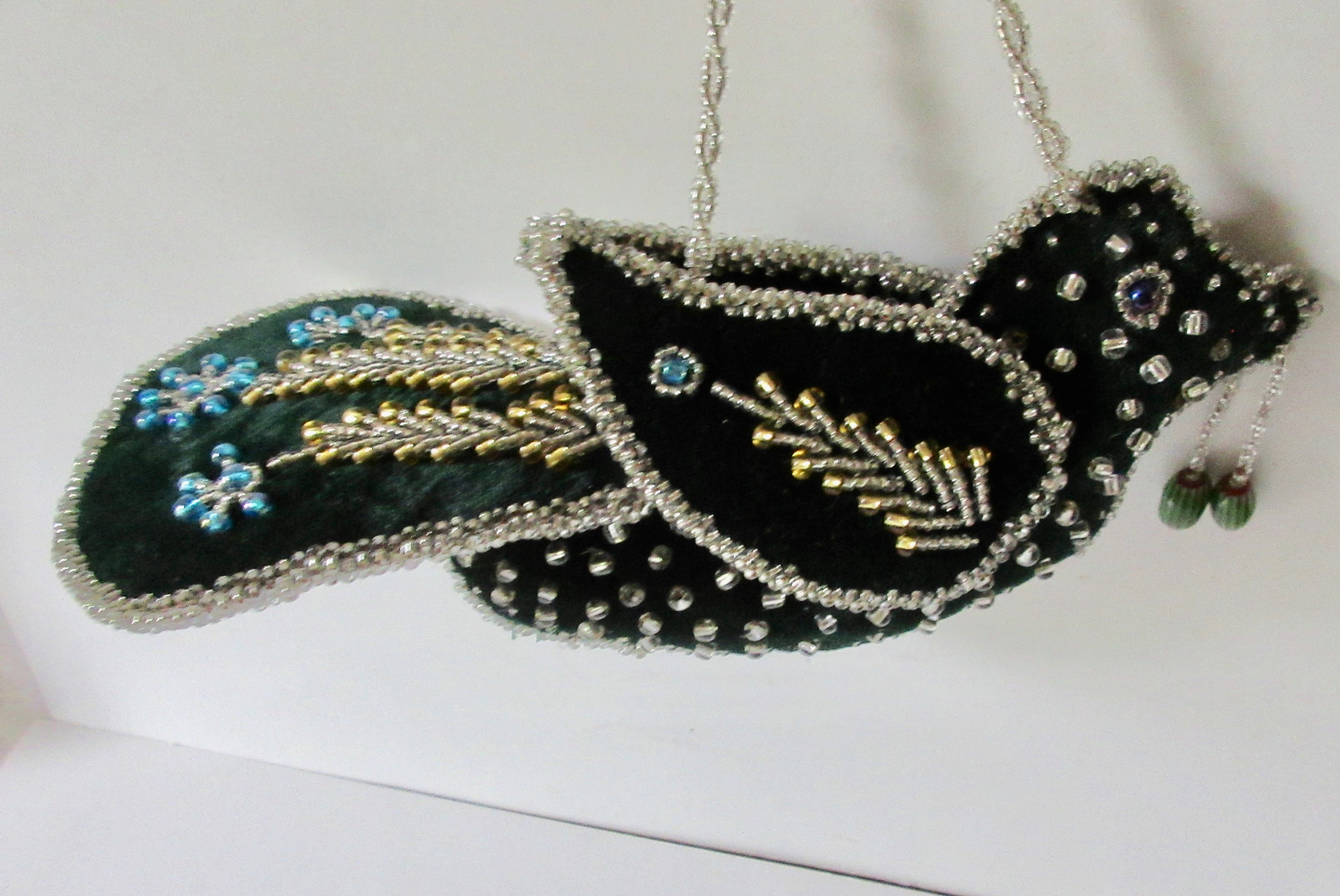 Iroquois Hanging Bird Whimsey -Green Velvet: Paul St John, Mohawk ...